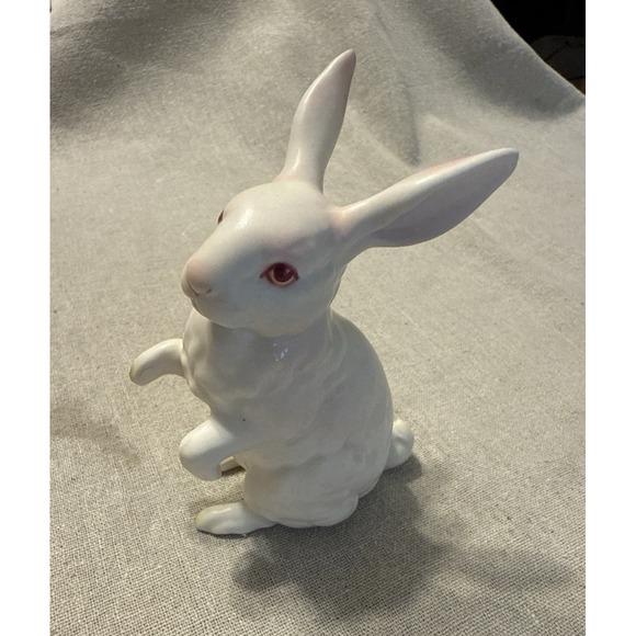 Accents | Lefton Bunny Standing Begging Rabbit Figurine Standingsitting ...